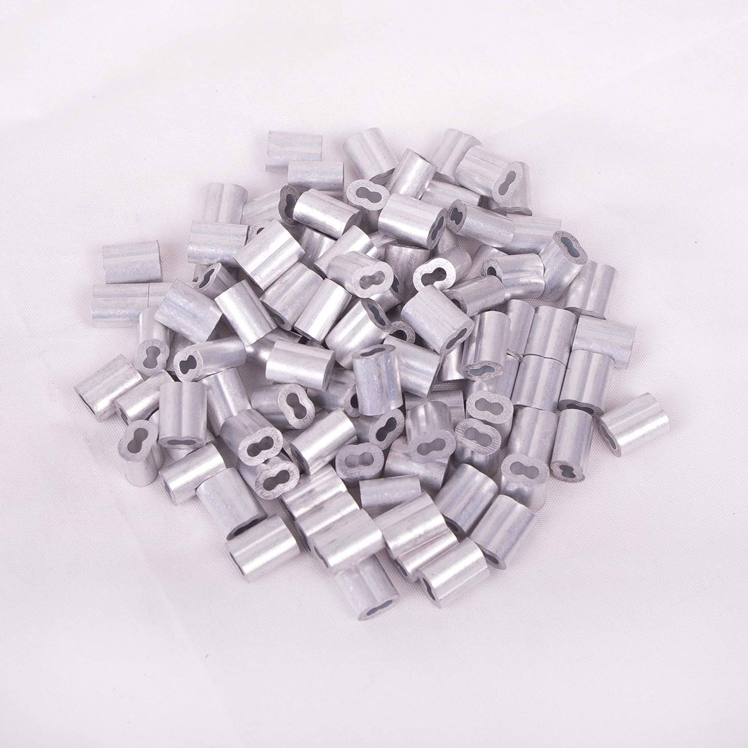 HIGOOD Aluminum Crimping Loop Sleeve for 3/32" Diameter Wire Rope and ...