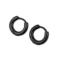 HIJONES Classic Round Hoops Unisex Stainless Steel Minimalist Polished ...