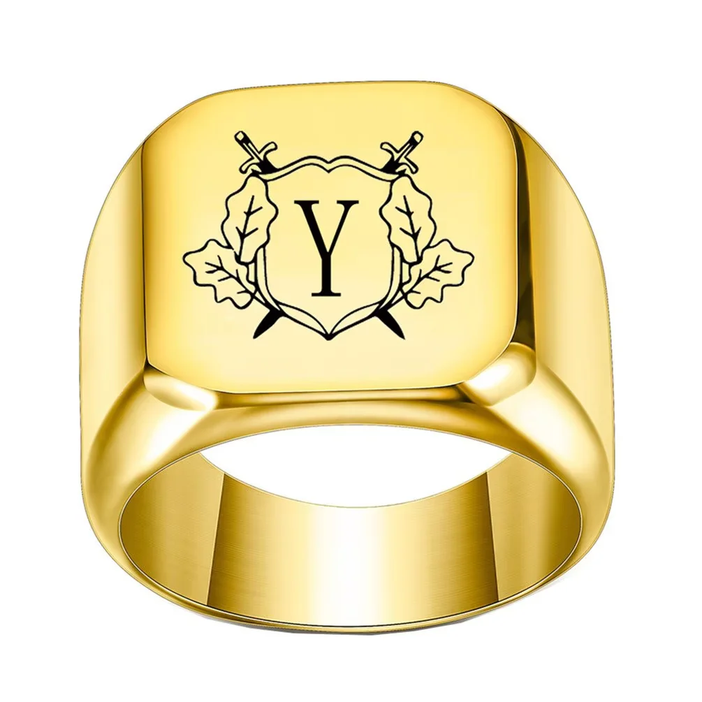 HIJONES Men's Women's Stainless Steel Personalized Double Sword Shield ...