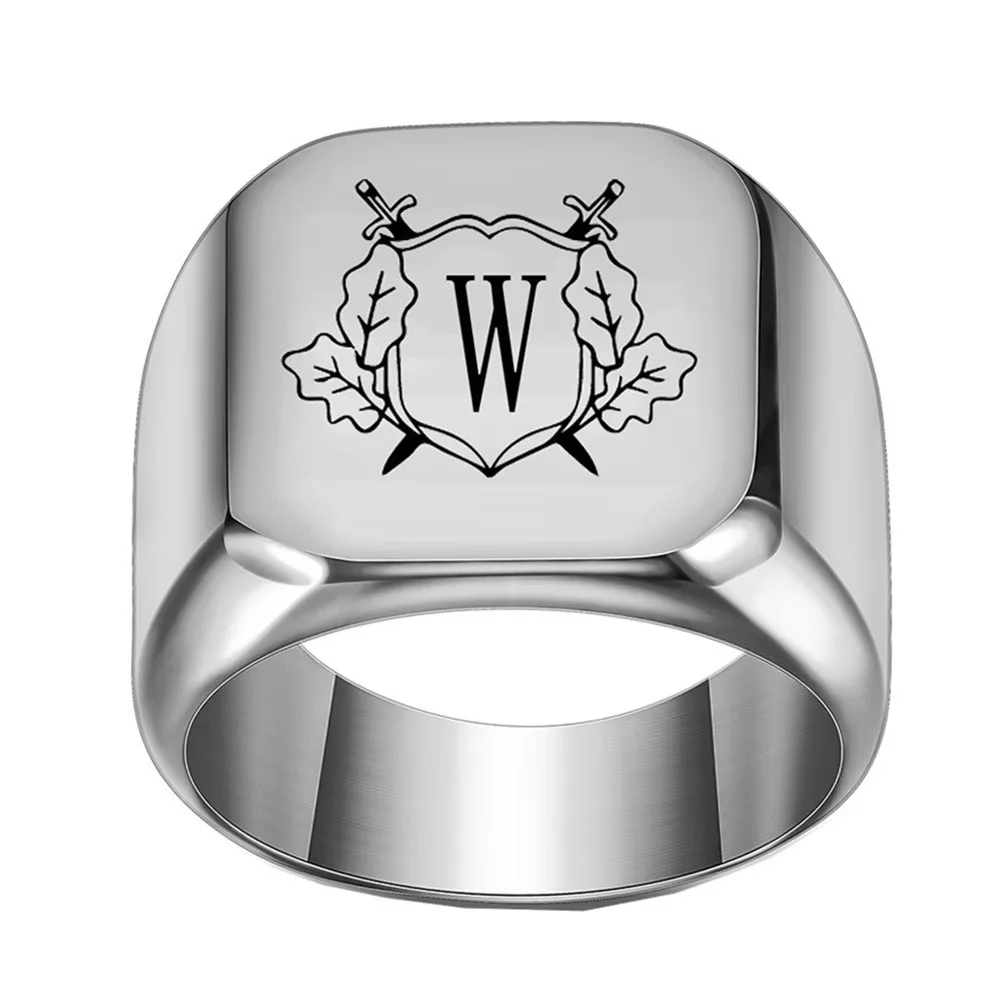 HIJONES Men's Women's Stainless Steel Personalized Double Sword Shield ...