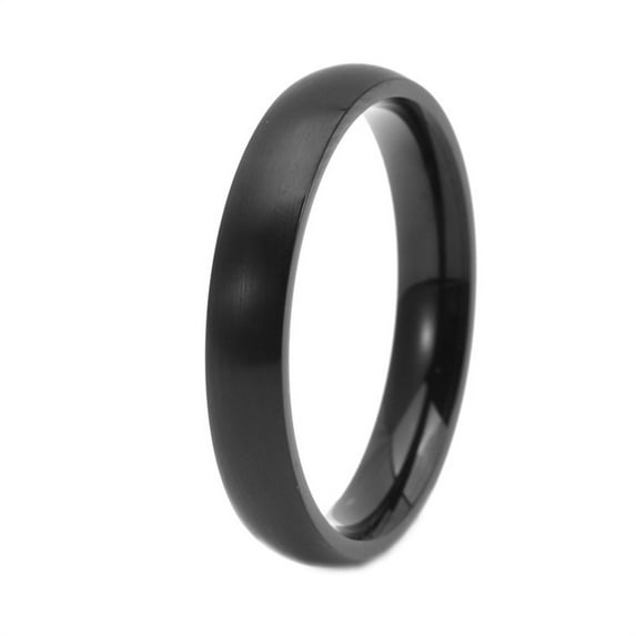 HIJONES Men's Women's Stainless Steel Smiple 2 4 6 8 10MM Plain Dome ...