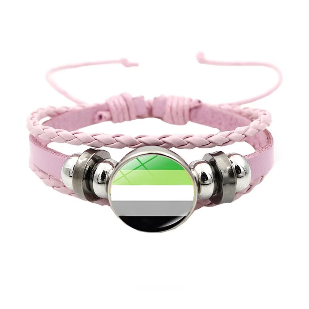 HIJONES Rainbow LGBT Pride Bracelet for Women Stackable Rainbow ...
