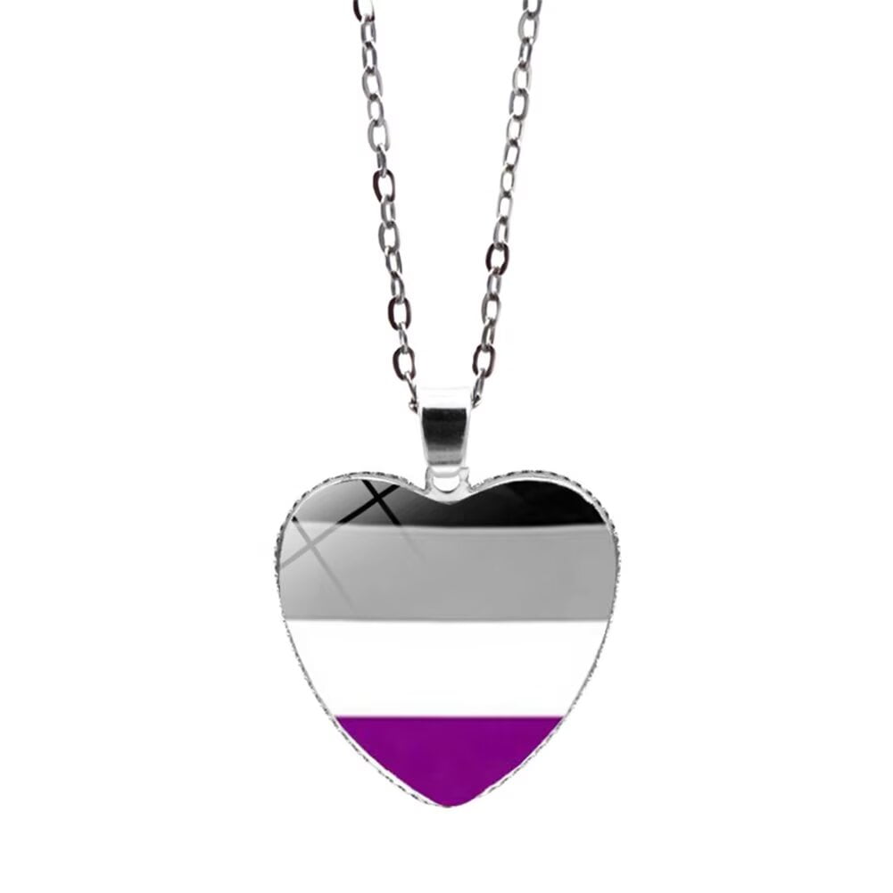 HIJONES Rainbow LGBT Pride Necklace for Women Men Stackable Love Heart ...