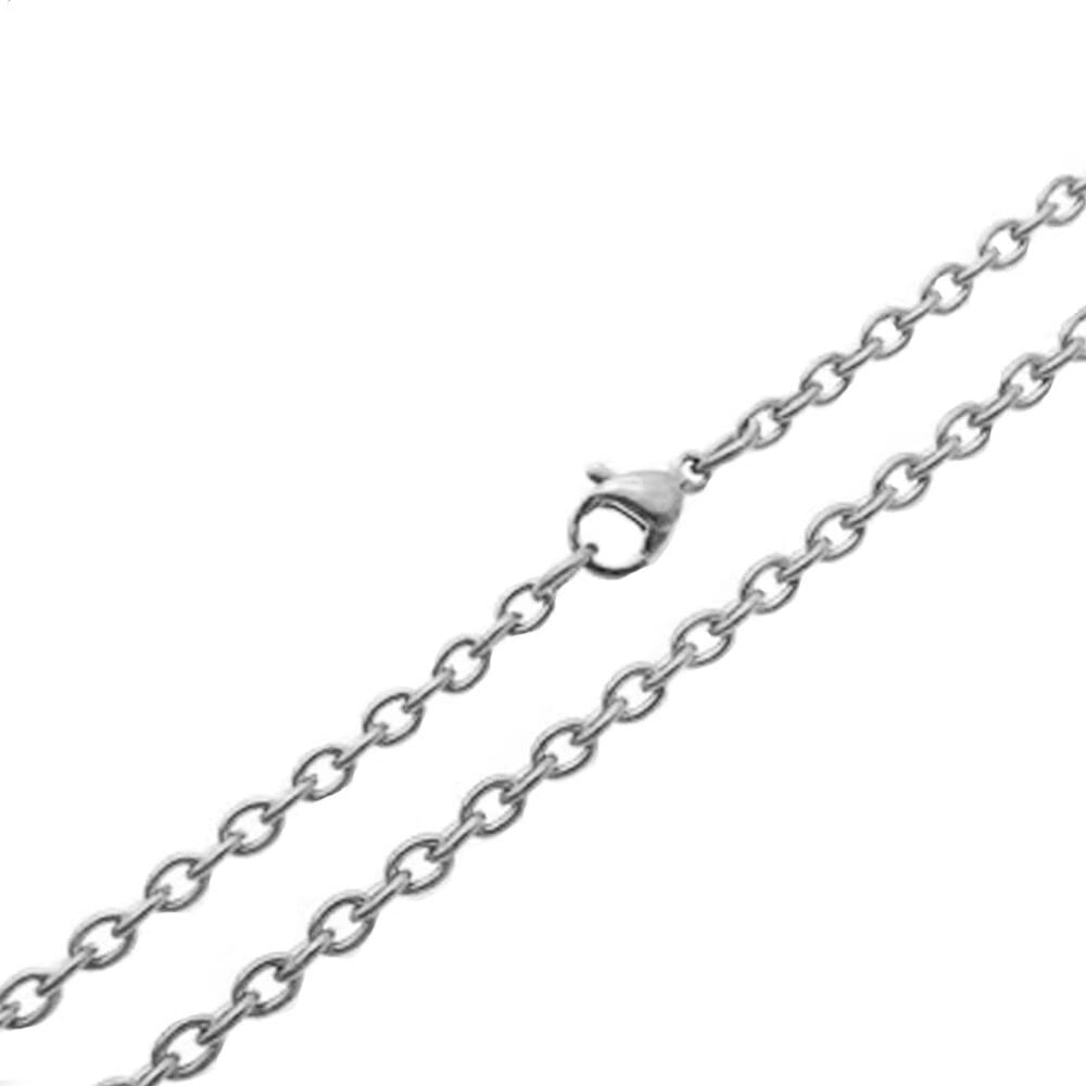 HIJONES Stainless Steel Cross O Chain Necklace for Men Collarbone Chain ...