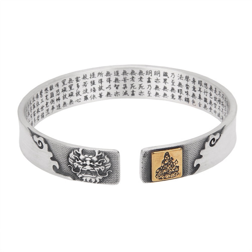 HIJONES Unisex Stainless Steel Zodiac Buddha Birthday Bracelet Open Six ...