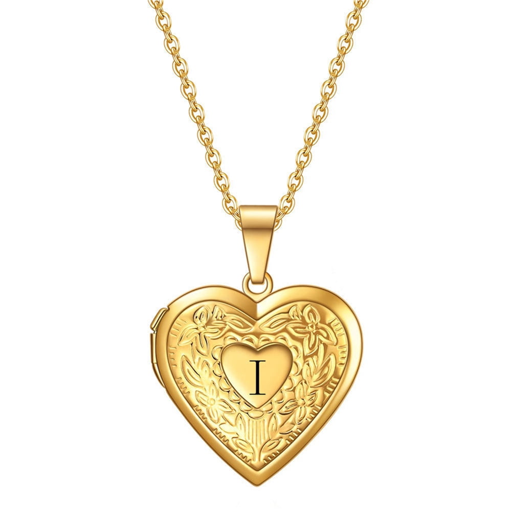 HIJONES Women's Men's Stainless Steel Love Heart Locket Necklace Open ...