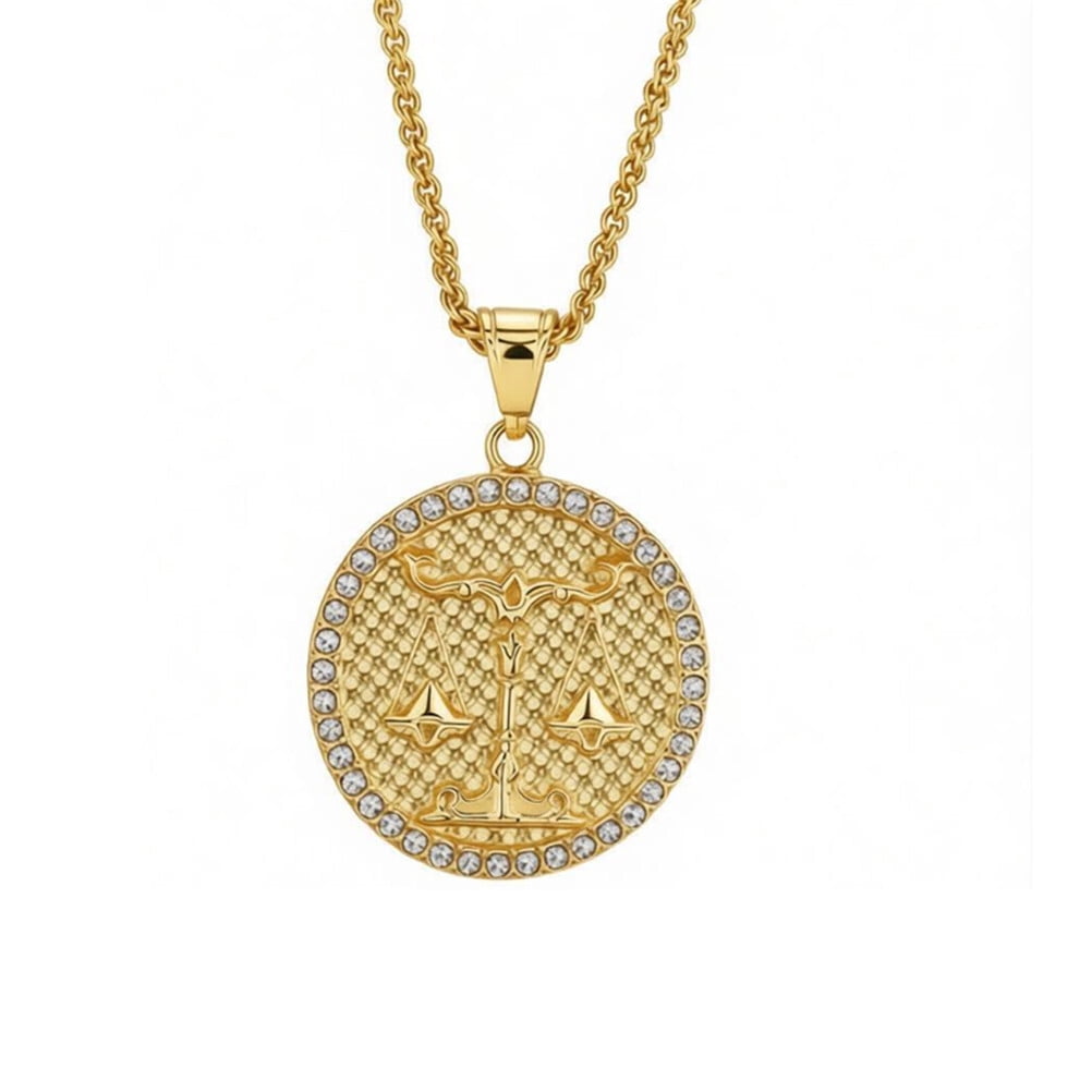 HIJONES Women's Round 12 Constellation Cubic Zirconia Pendant Necklace ...