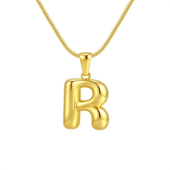 HIJONES Women's Stainless Steel Trendy 26 Initial Alphabet Letter ...