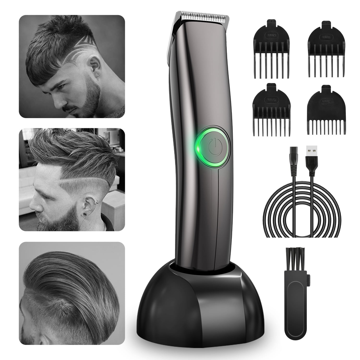 HIKE Hair Clippers for Men Professional, Cordless Trimmer Mens Cutting ...