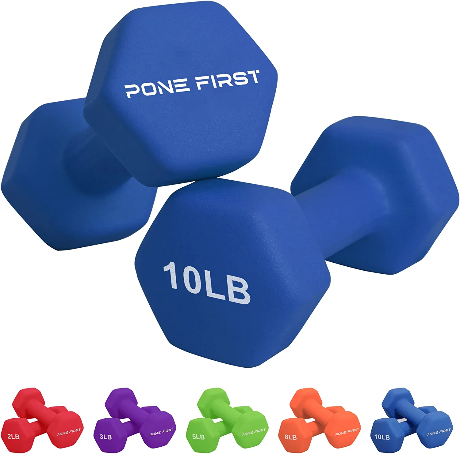HIKEDIN Neoprene Dumbbell Hand Weights, Adjustable, Solid Cast-Iron ...