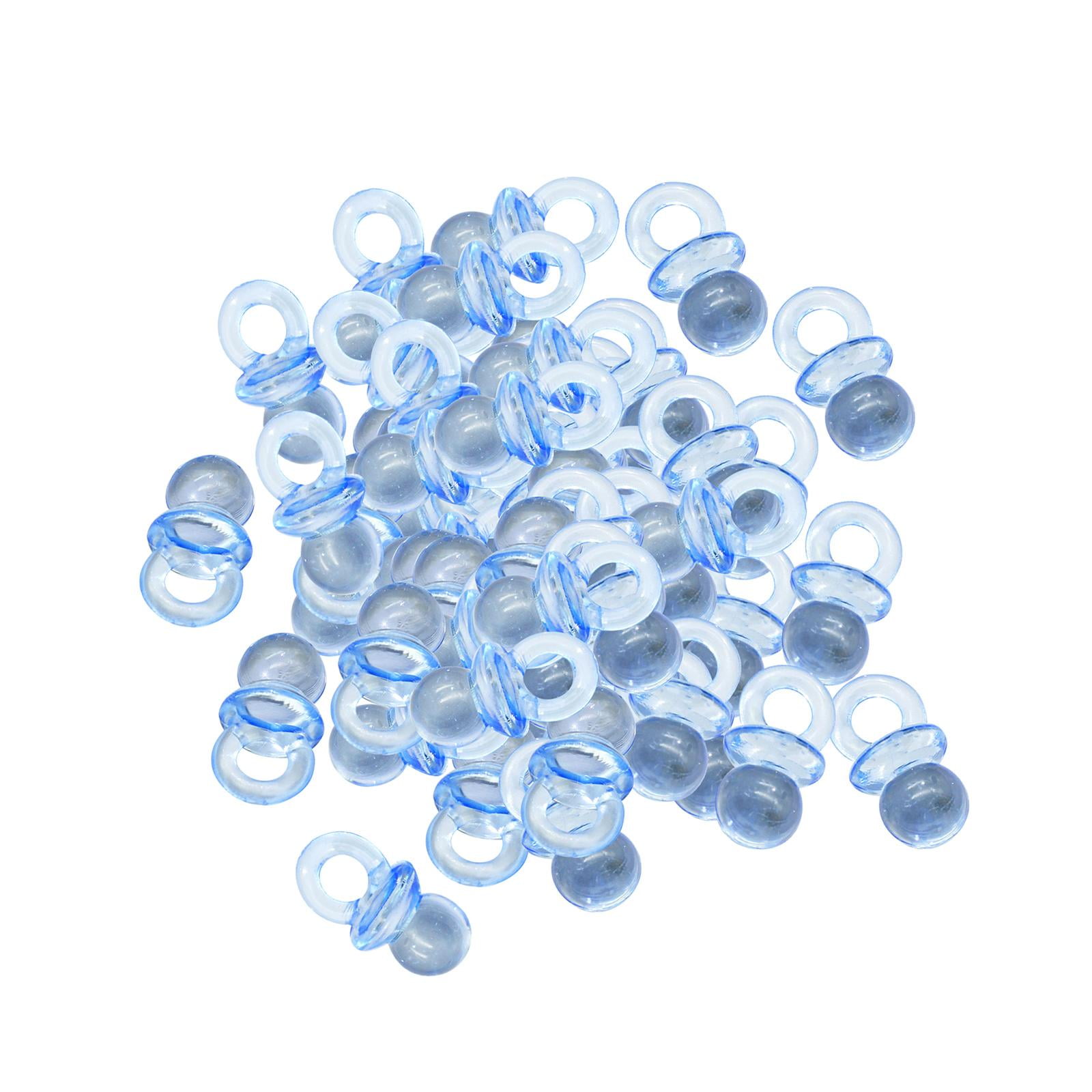 HILABEE 100Pcs Acrylic Baby Pacifiers Beads Party Favors DIY Supplies ...