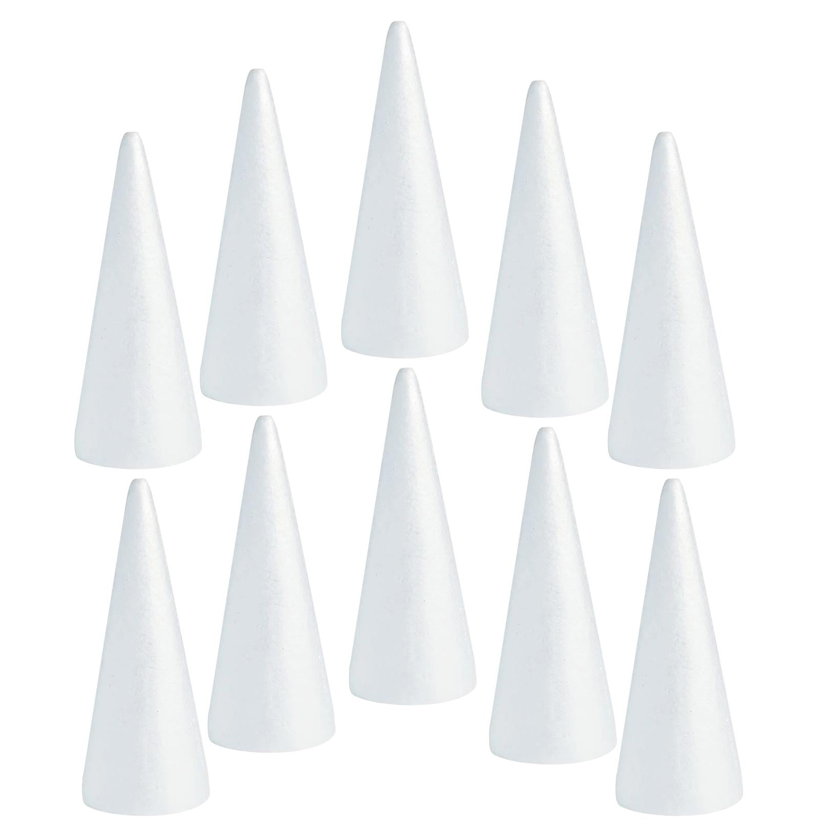 HILABEE 10Pcs Craft Foam Cones Foam Tree Cones Handmade Decorations ...