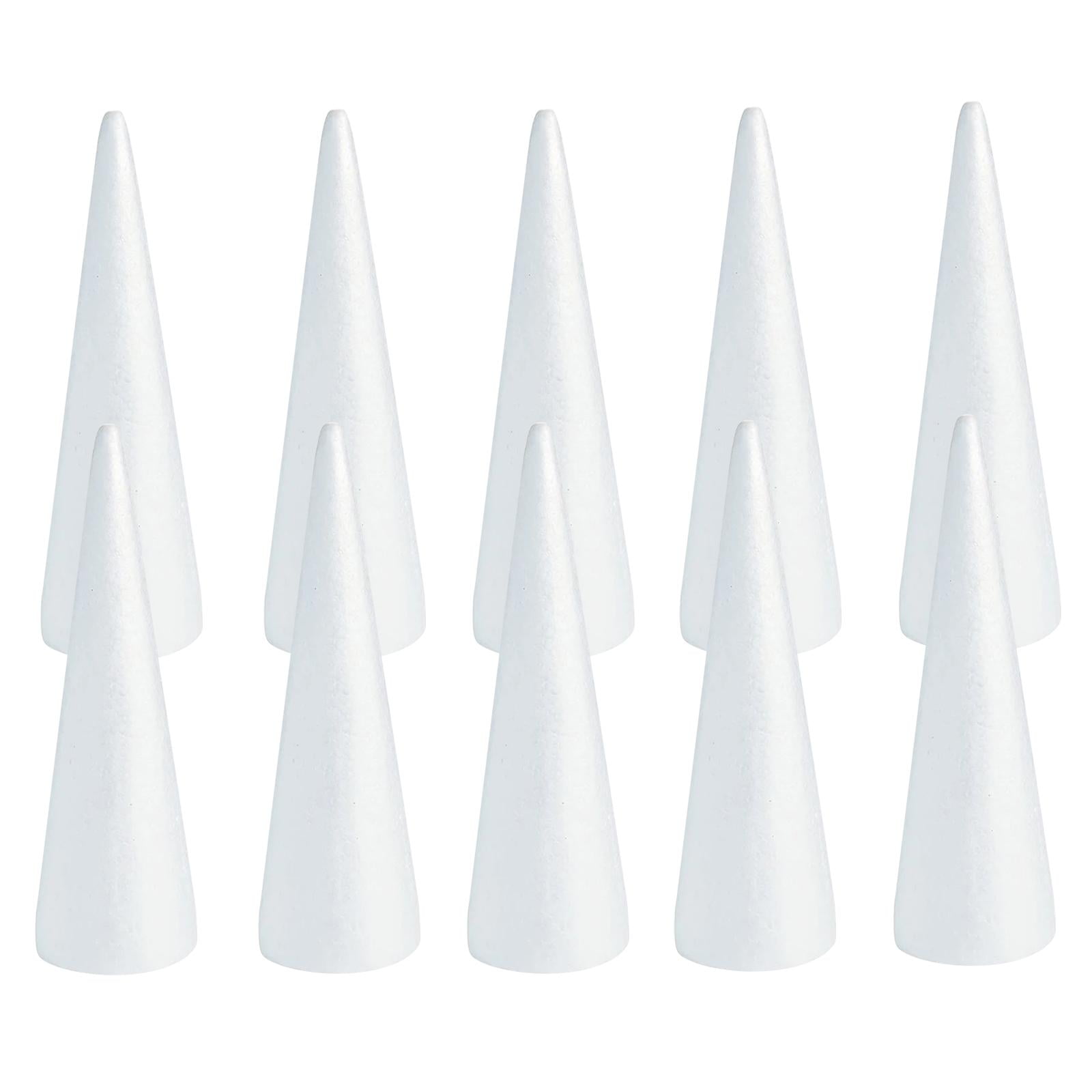 HILABEE 10Pcs Craft Foam Cones Foam Tree Cones Handmade Decorations ...