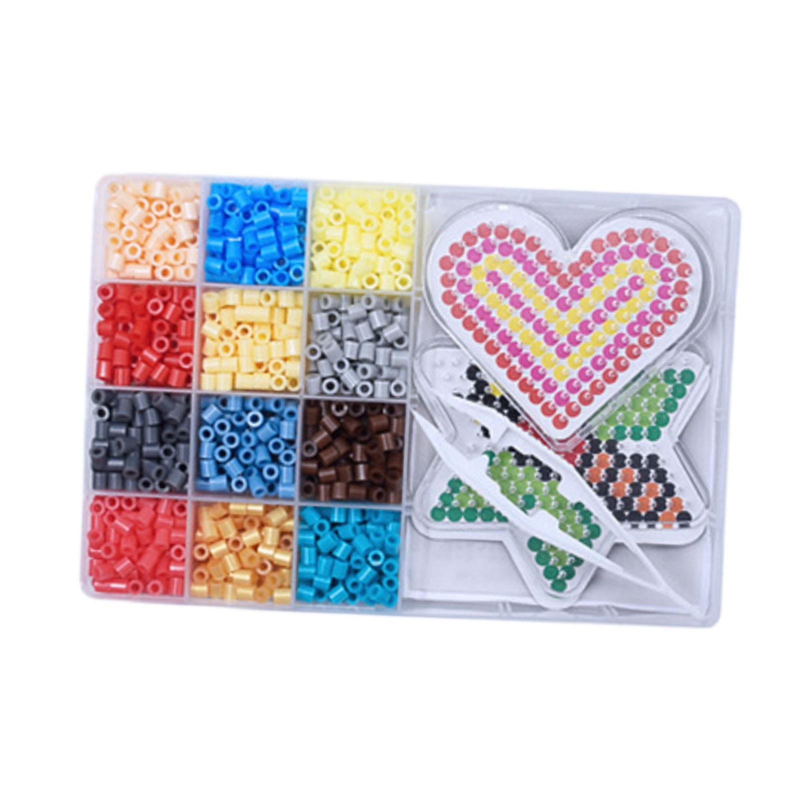 HILABEE 12 Colors Fuse Beads, Melting Beads with Storage Box, Creative ...