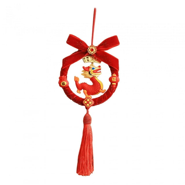 HILABEE 2024 Chinese New Year Hanging Decoration Charm Tassel Ornament ...