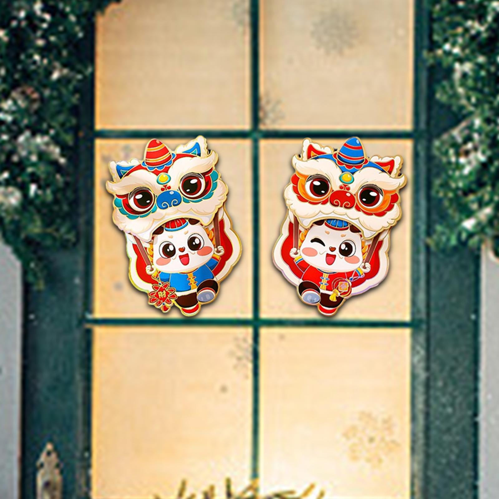 HILABEE 2Pcs Chinese New Year Decorations: High-Quality Door & Wall ...