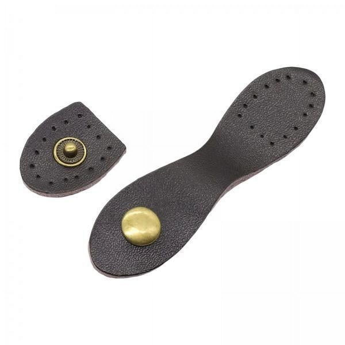 HILABEE 2x PU Leather Snap Buckle Sew on Purse Closure Fastener Women ...