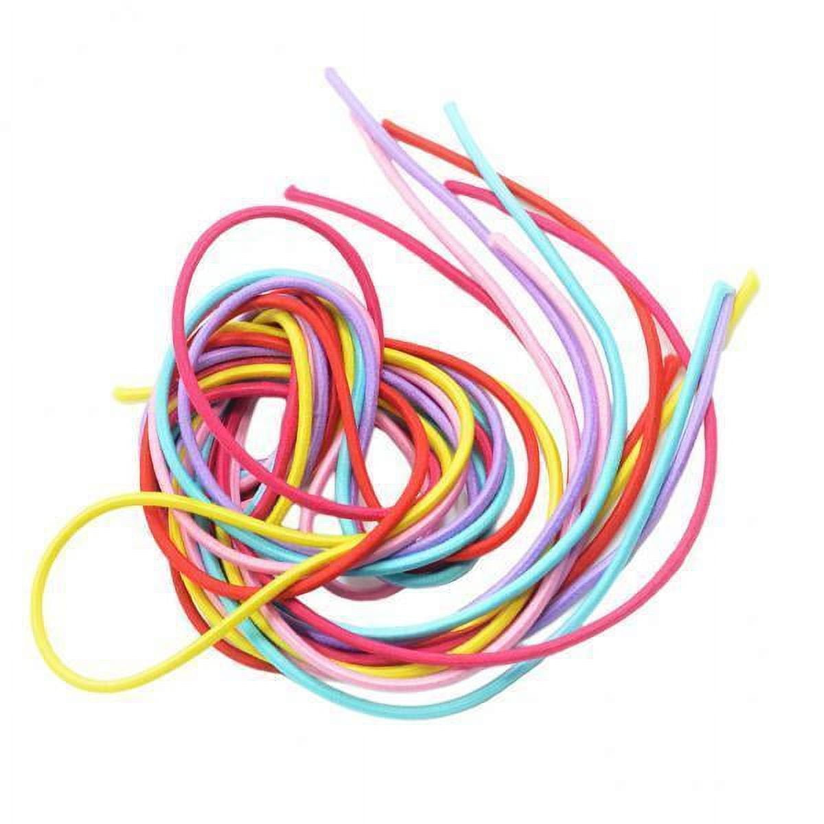 HILABEE 2x6 Pcs Long Straight High Elastic Rubber Band Hair String Hair ...