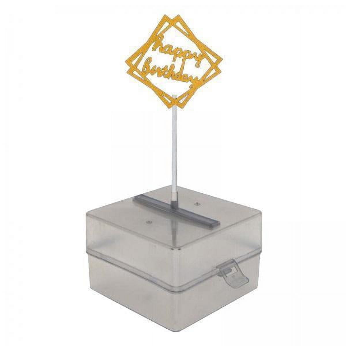 HILABEE 3xPlastic Cake Money Box Safe Money Pulling Graduation and ...