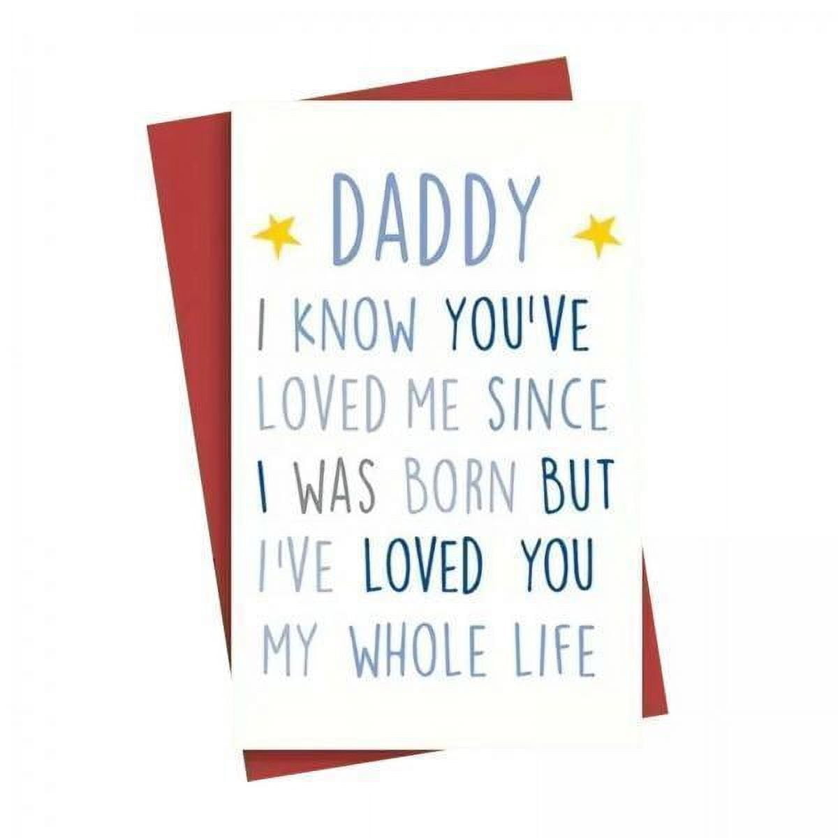 HILABEE 4x Fathers Day Card Greeting Card with Envelope Romantic Unique ...