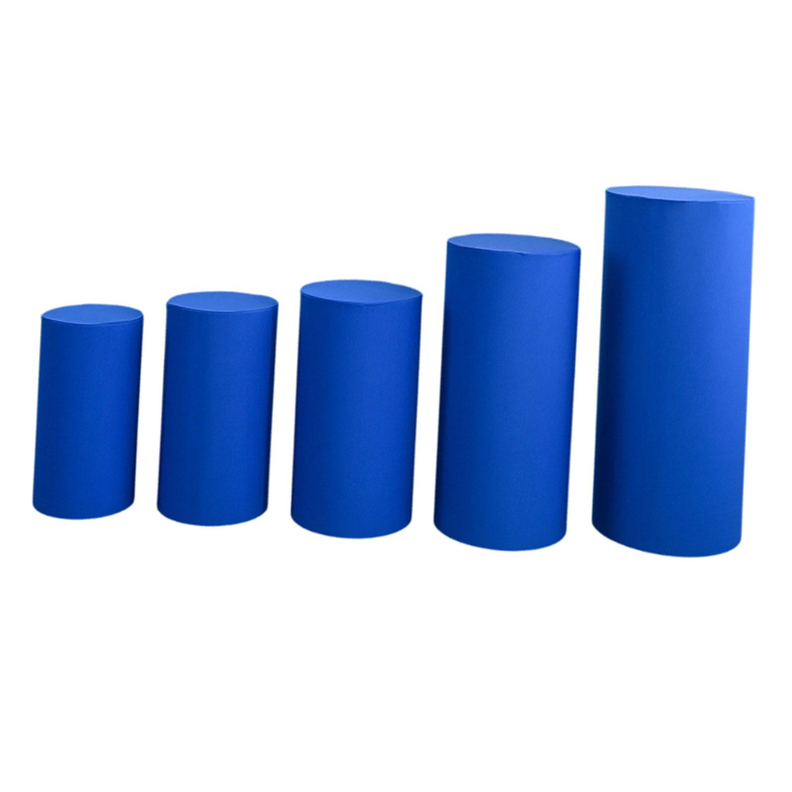 HILABEE 5 Pieces Cylinder Plinth Covers, Dessert Table Display Pillars ...