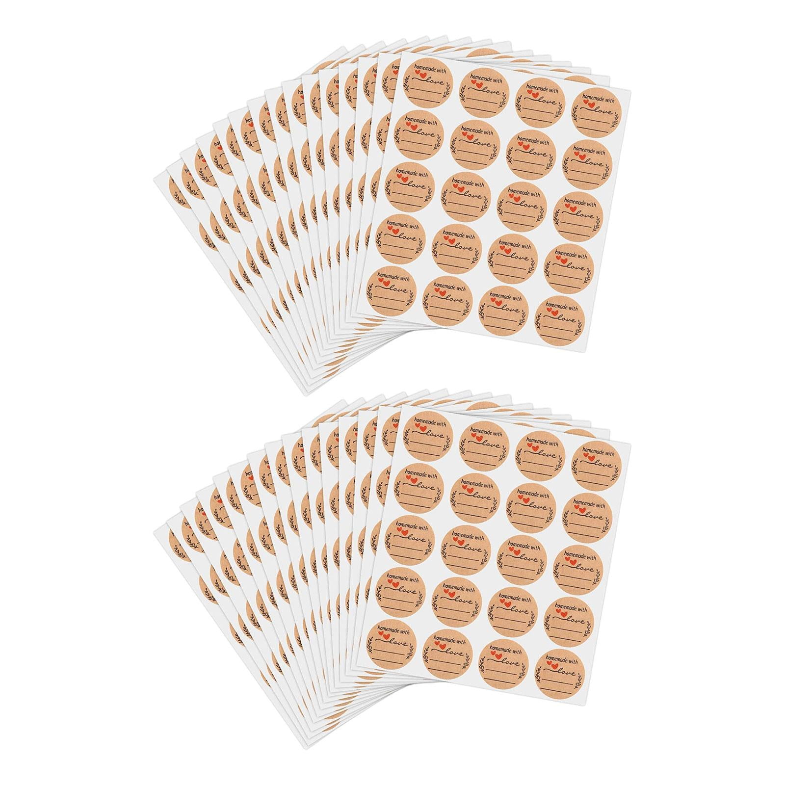 HILABEE 600Pcs Jar Labels, Envelope Stickers Decals for Food Container ...