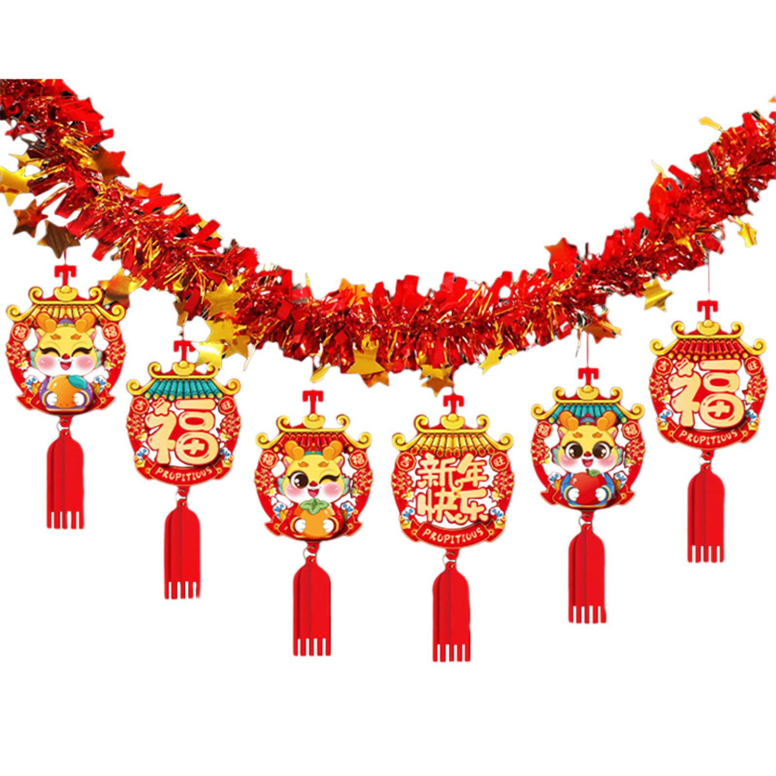 HILABEE Chinese Dragon Year Garland 9.8ft Rope Ceiling Gate Decoration ...