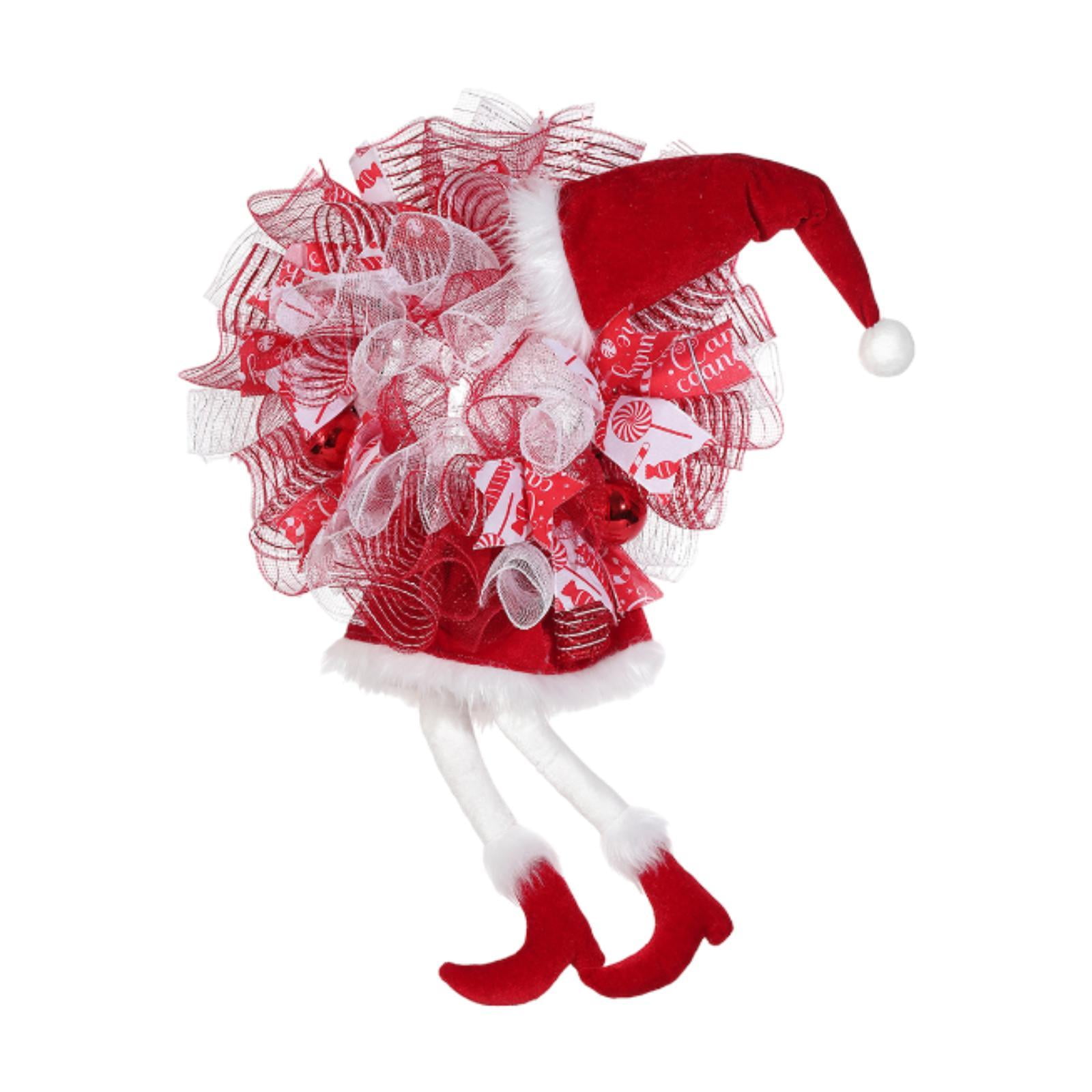 HILABEE Christmas Elf Legs Wreath Stuffed Wreath Housewarming Gift ...