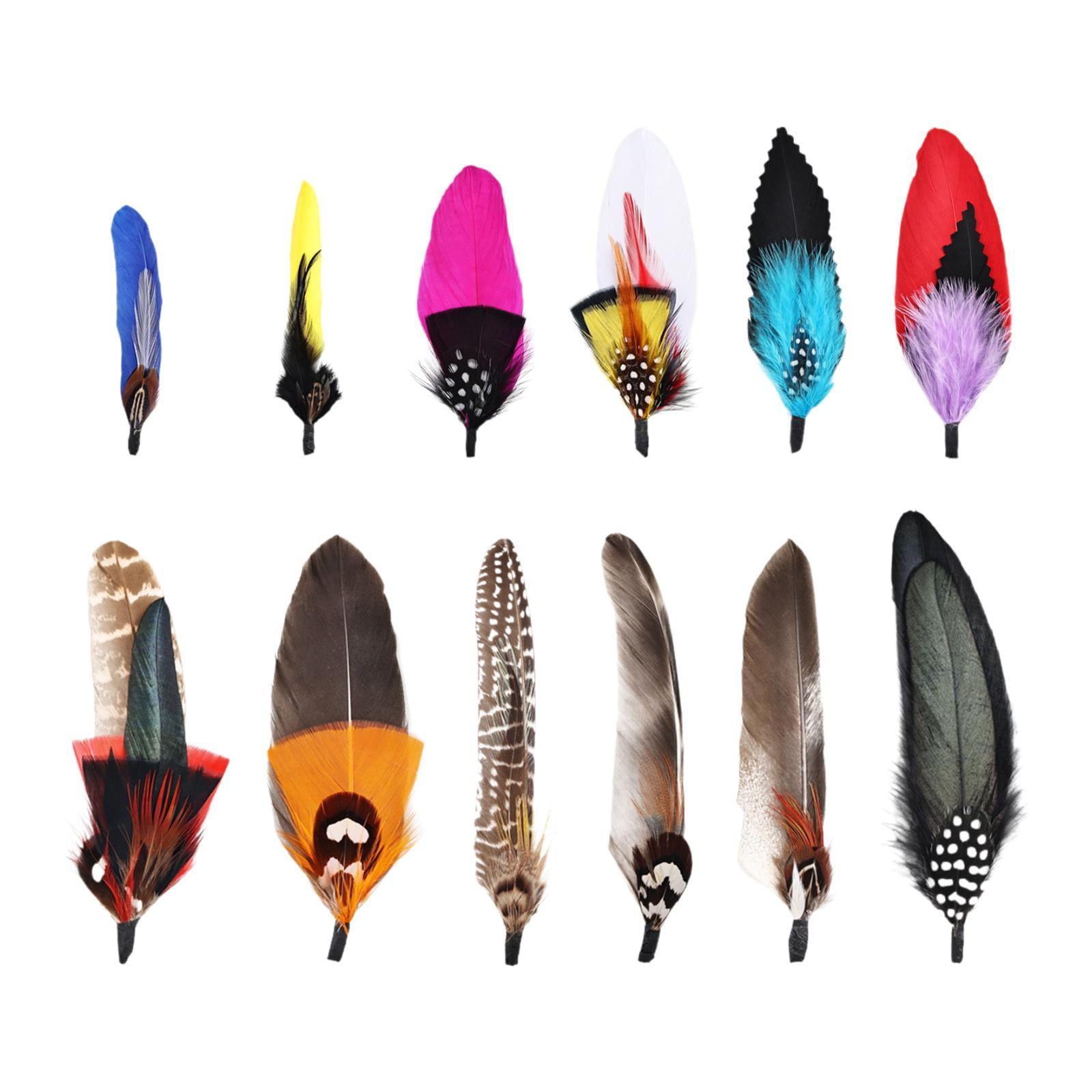 HILABEE Hat Feathers Assorted Feather Packs Accessories for Fedora ...