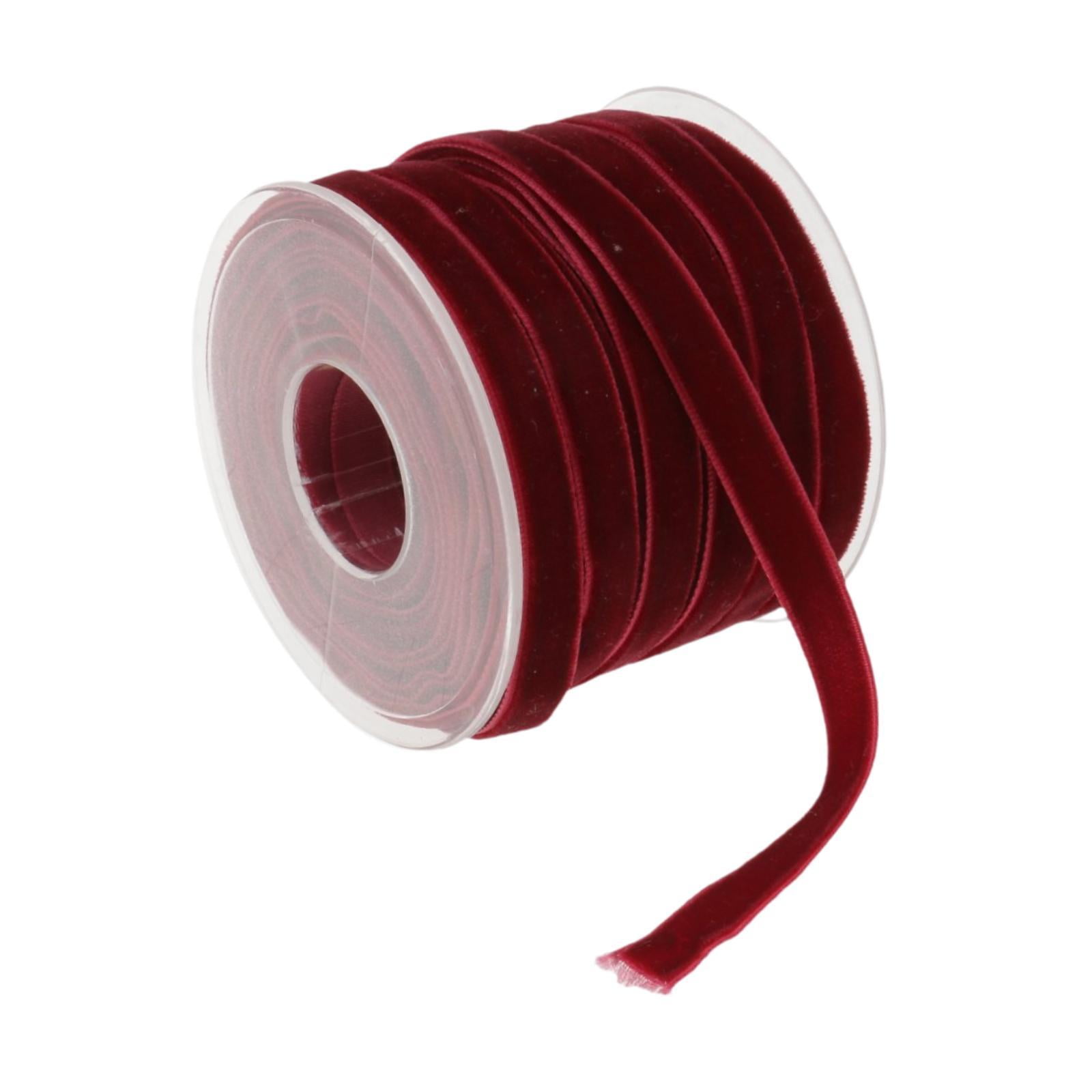 HILABEE Velvet Ribbon Decorative Ribbon with Spool 1cm Wide 20Yards DIY ...