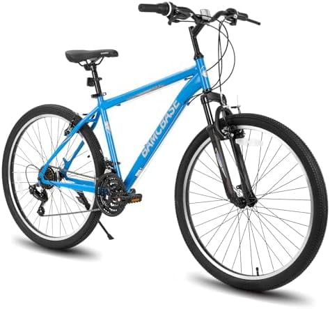 HILAND 26 27.5 29 Inch Mountain Bike, Mens Womens MTB with 21 Speeds, High-Tensile Steel Frame ...