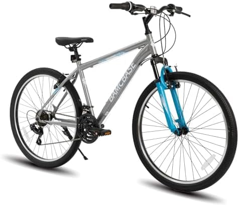 HILAND 26 27.5 29 Inch Mountain Bike, Mens Womens MTB with 21 Speeds, High-Tensile Steel Frame ...