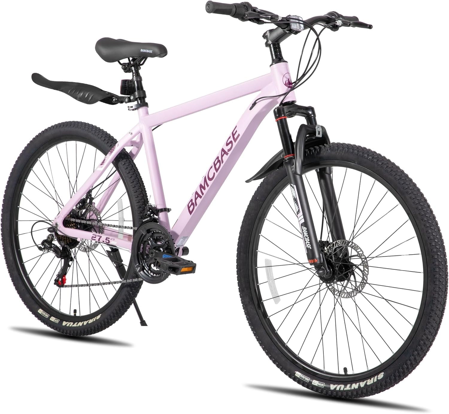 HILAND 26 Inch Mountain Bike, Mens and Womens Aluminum Frame MTB with 21 Speeds, Dis Brake ...