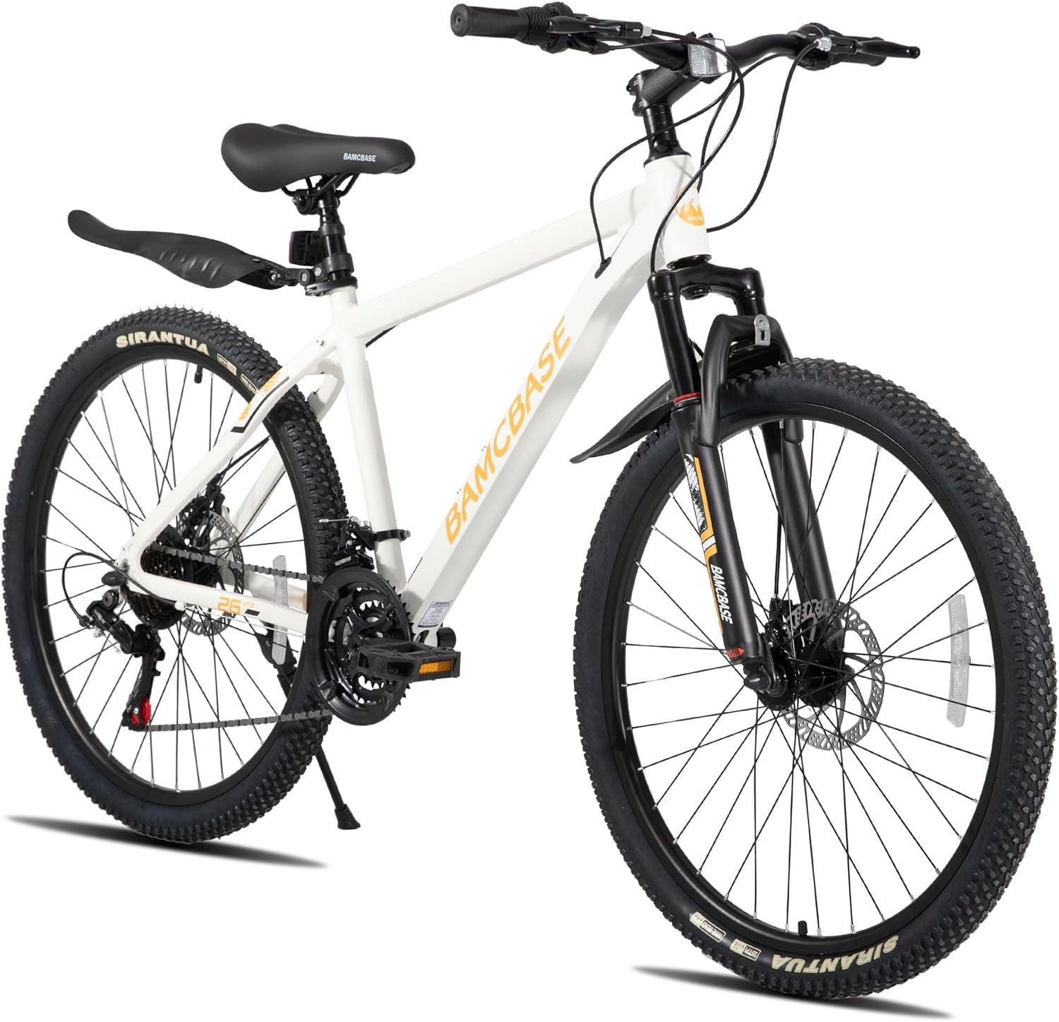 HILAND 26 Inch Mountain Bike, Mens and Womens Aluminum Frame MTB with ...