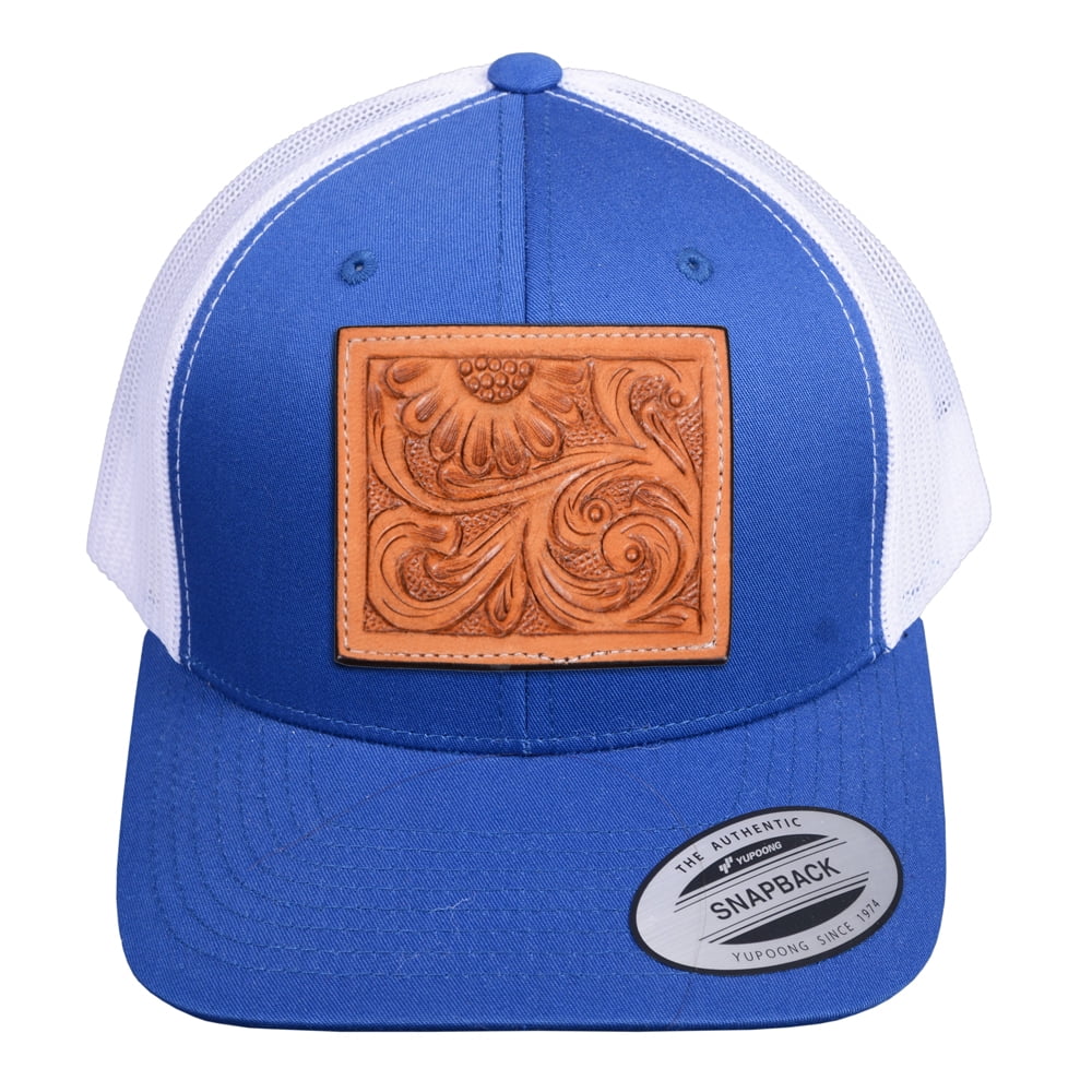 HILASON Classics Retro Trucker Cap With Mesh Back Royal Blue & White ...
