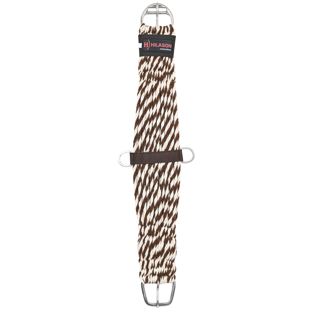 HILASON Horse Western 27 Strand Double Weave Two-Tone Roper Cinch Girth ...