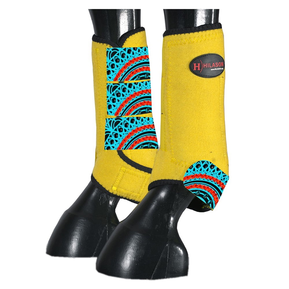 HILASON L M S Horse Front Leg Sport Boots| Printed Sport Boots| Horse ...