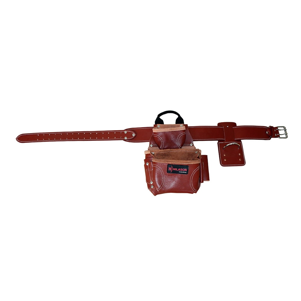 HILASON Leather Carpenter, Farmers And Electrician Tool Bag Pouch ...