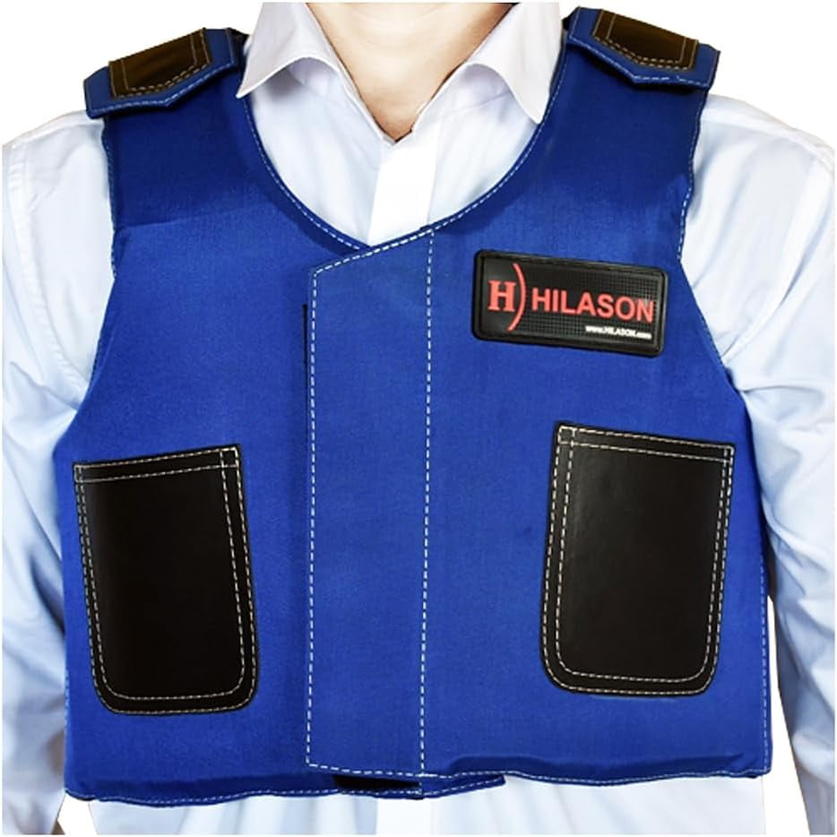 HILASON Riding Vest Kids Junior Youth Pro Rodeo Cordura Blue With Black ...