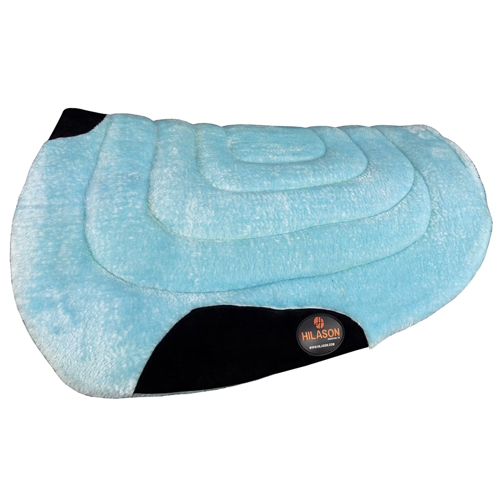 HILASON Western Endurance All Purpose Horse Fleece Saddle Pad Turquoise ...