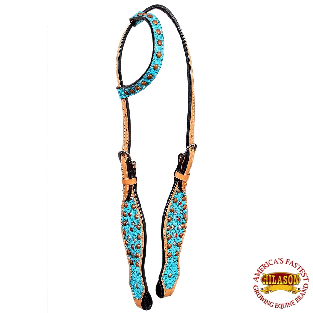 HILASON Western Horse One Ear Headstall Bridle American Leather ...