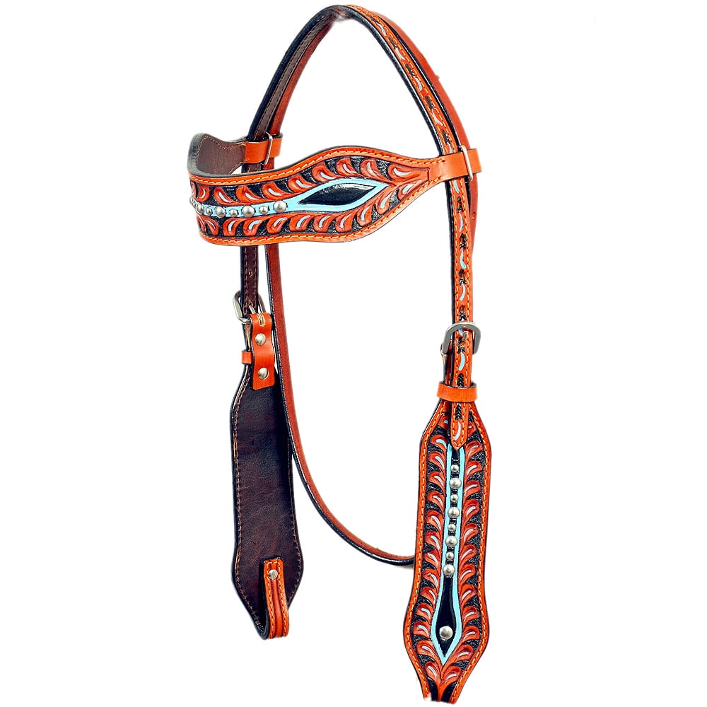HILASON Western Horse One Ear Headstall Tack Bridle American Leather ...