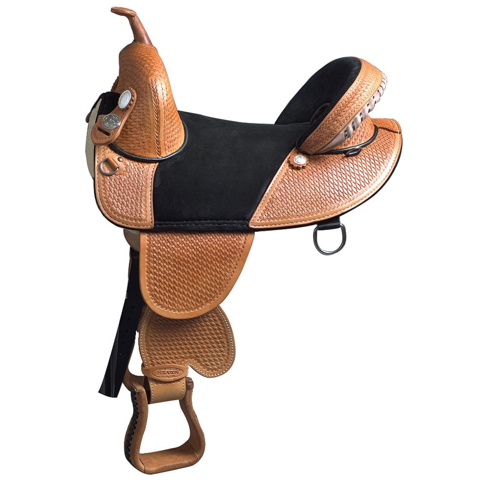 HILASON Western Horse Trail Barrel Racing American Leather Saddle ...