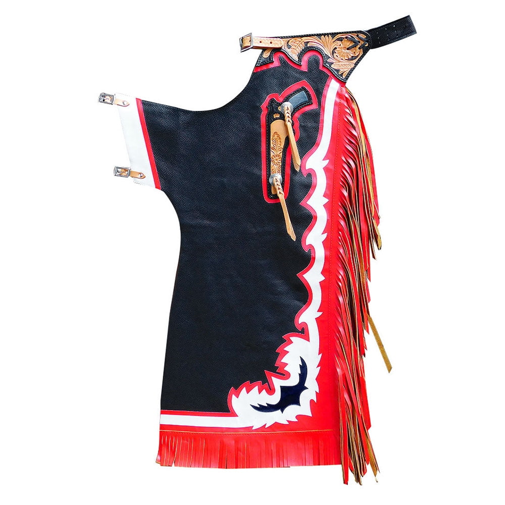 Hilason Handmade Genuine Leather Chaps Adult Handtooled Rodeo Bull ...