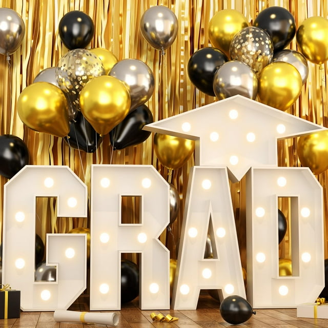 HILAVO Grad Marquee Letters 3FT for ATT12025 Graduation Large Grad ...