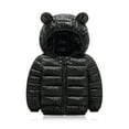 HILEELANG Baby Boy Girl Winter Cute Puffer Jacket Coats Light Weight Padded Outwear Black 2T ...