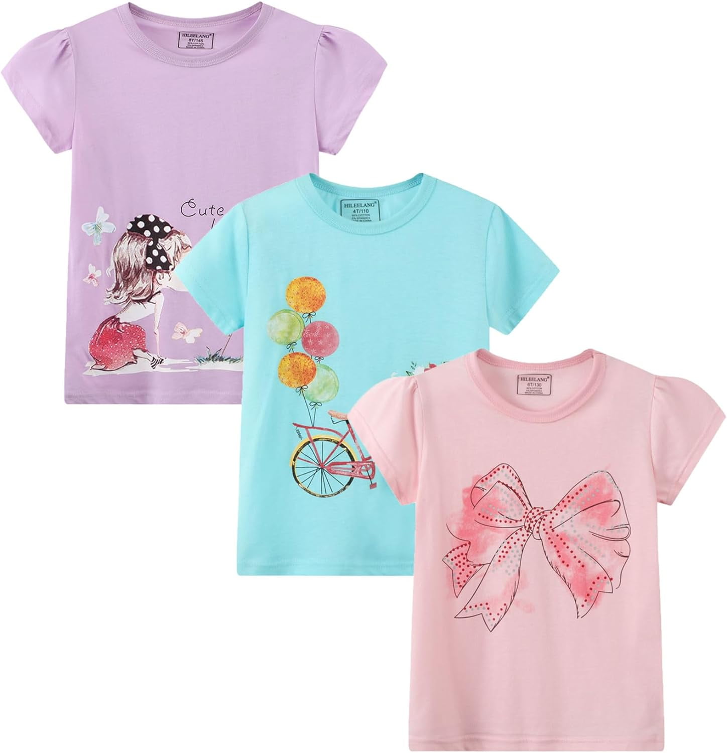 HILEELANG Girls' Tees - Walmart.com