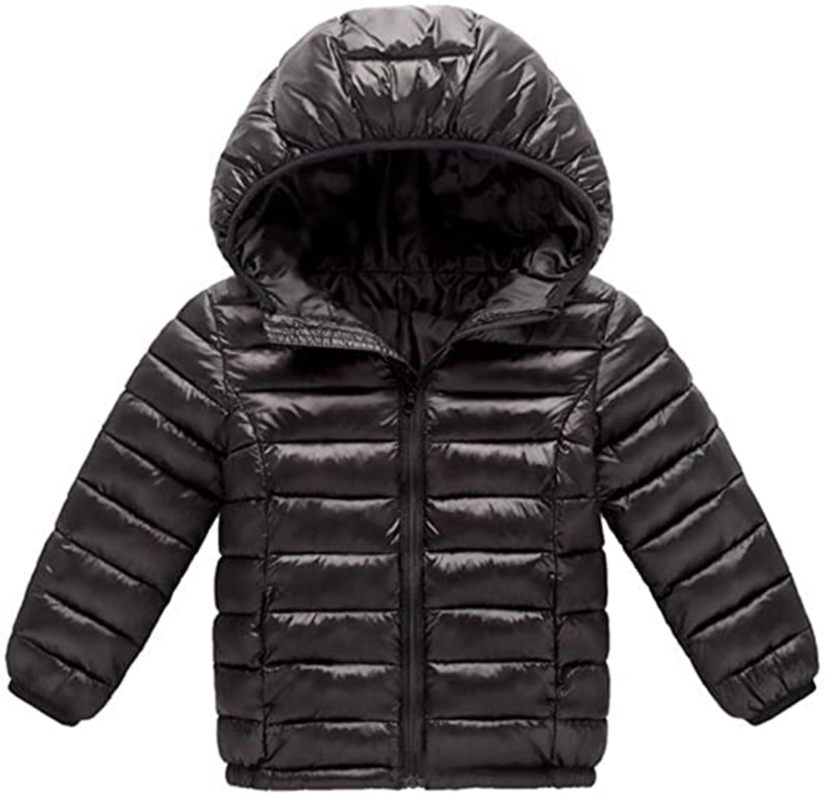 HILEELANG Kids Boy Girl Winter Hooded Puffer Jackets Coats Light Weight ...