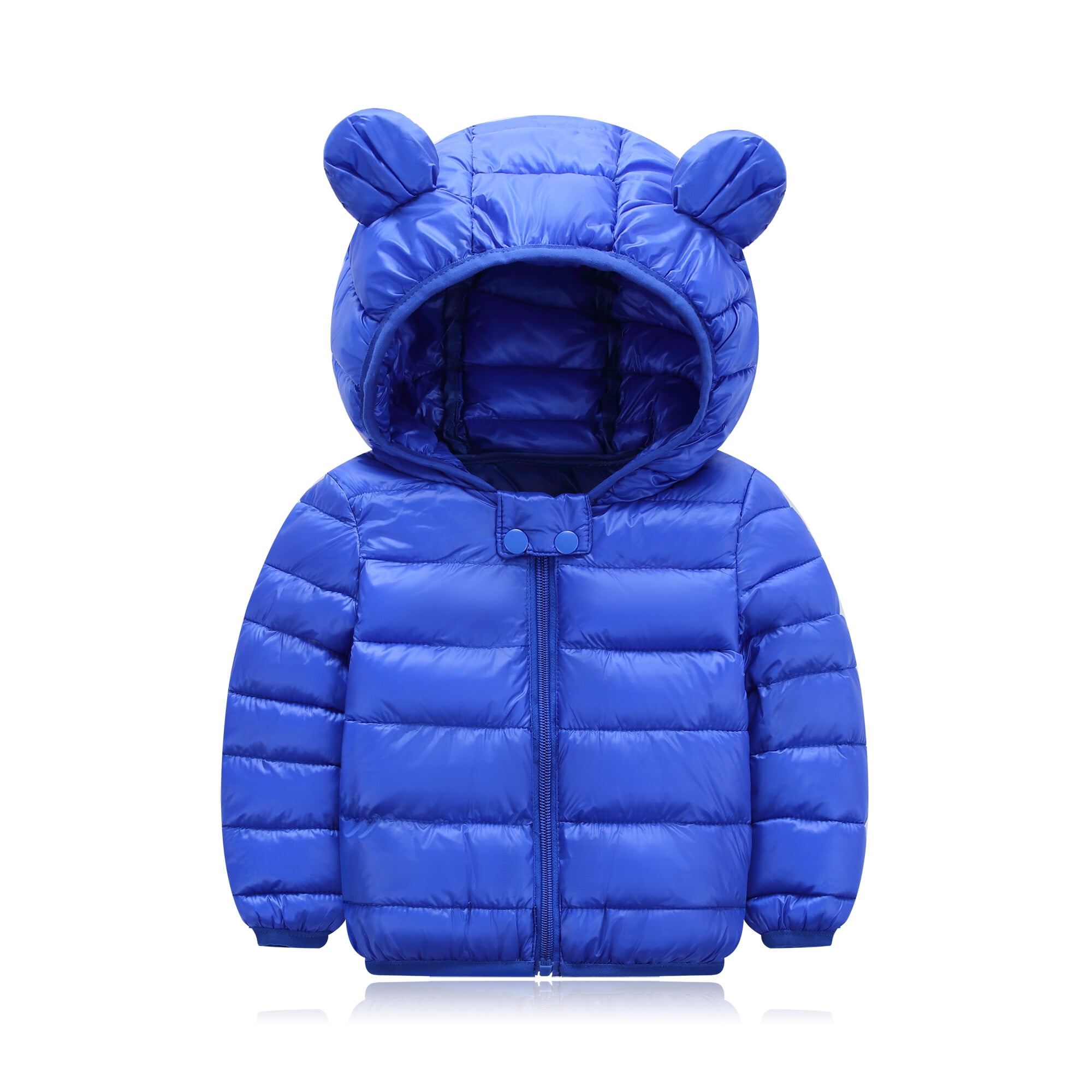 HILEELANG Toddler Boy Girl Winter Cute Puffer Jacket Coats Light Weight ...
