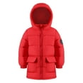 HILEELANG Toddler Boy Girl Winter Puffer Jackets Coats Christmas Red Hooded Light Weight Warm ...